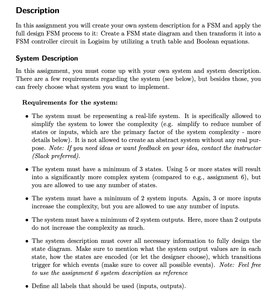 Solved Description In this assignment you will create your | Chegg.com