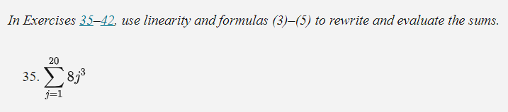 Solved In Exercises 35-42, use linearity and formulas | Chegg.com