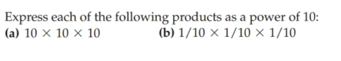 Solved Express each of the following products as a power of | Chegg.com