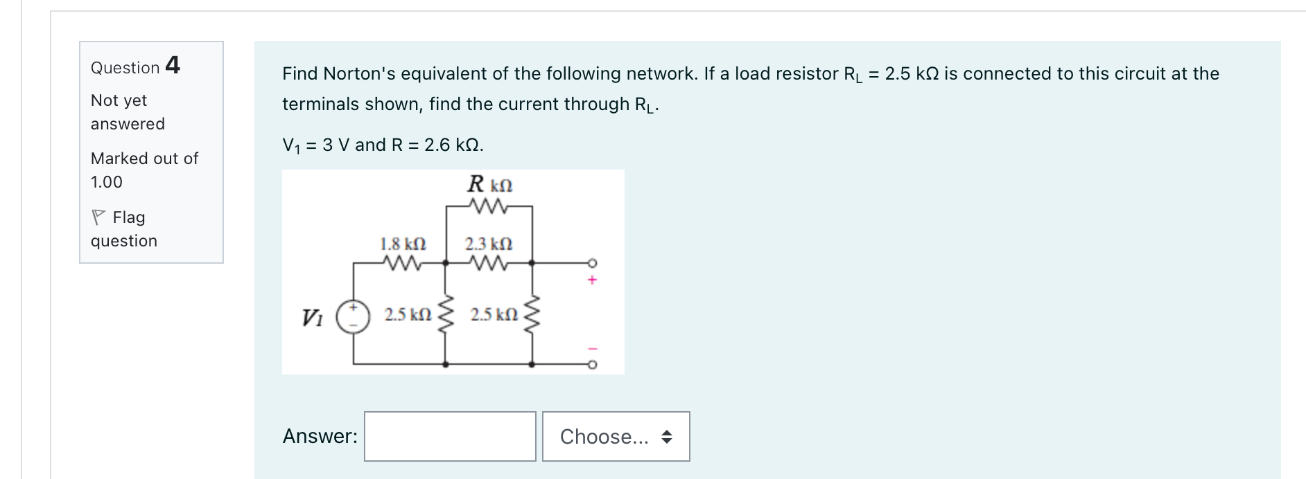 Find Norton's equivalent of the following network. If | Chegg.com