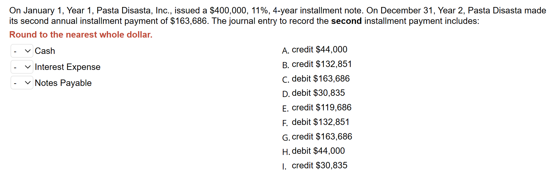 Solved On January 1, Year 1, Pasta Disasta, Inc., issued a | Chegg.com