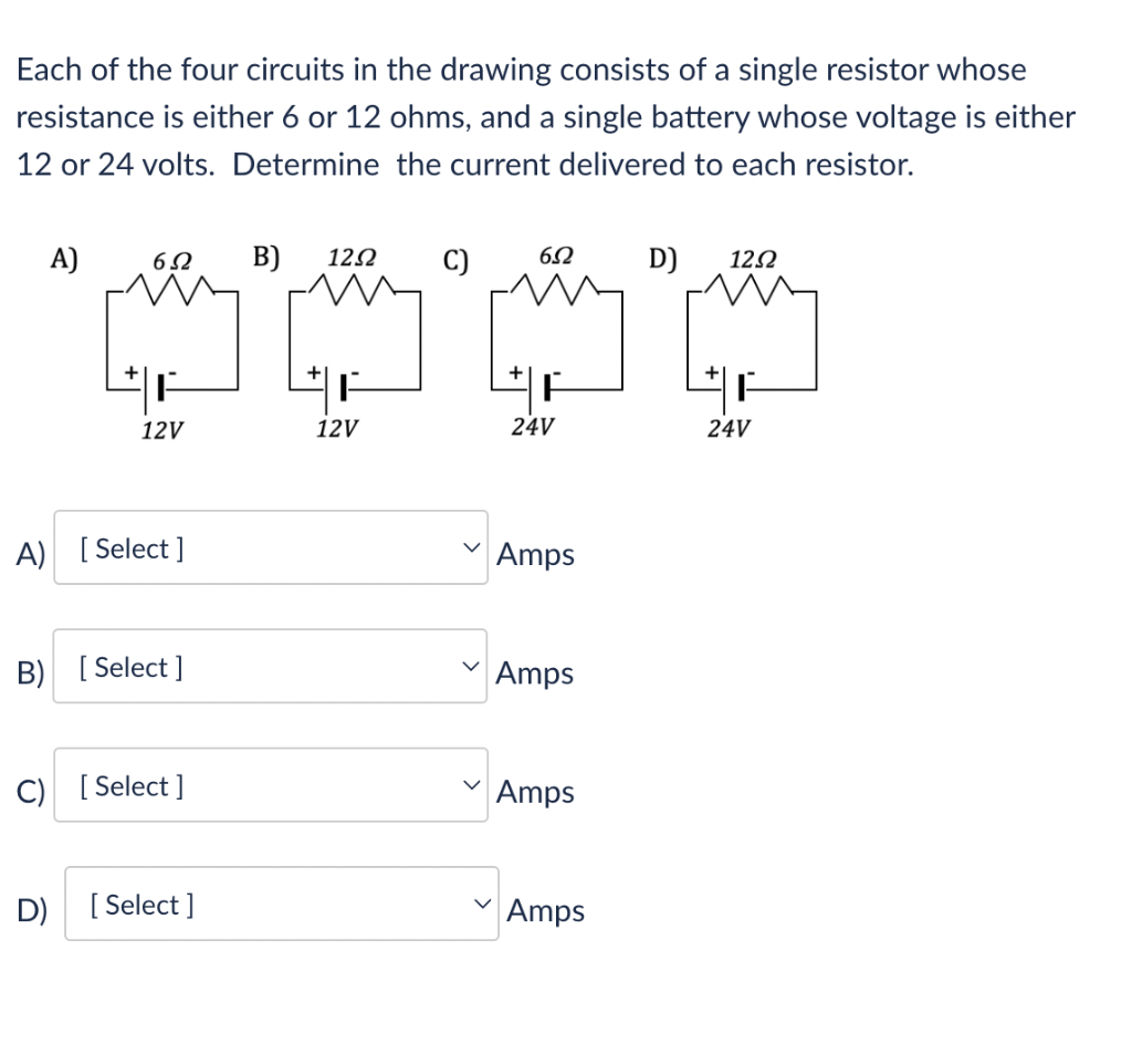 Solved Each of the four circuits in the drawing consists of | Chegg.com