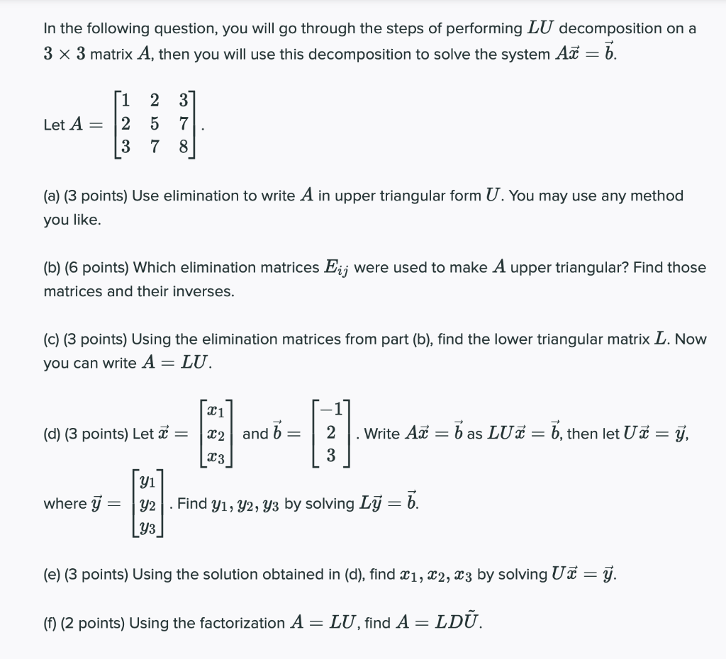 Solved In the following question, you will go through the | Chegg.com