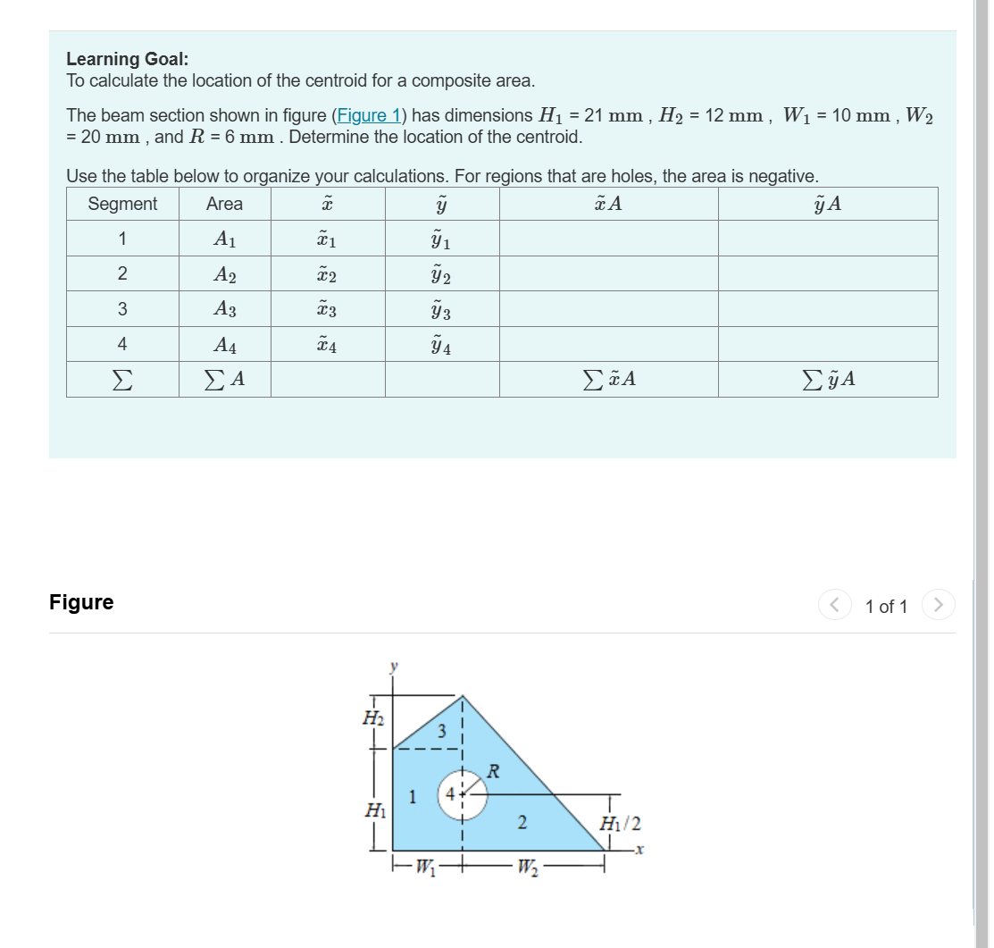Solved Learning Goal:To ﻿calculate the location of ﻿the | Chegg.com