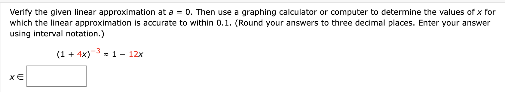Solved Verify The Given Linear Approximation At A0 Then 