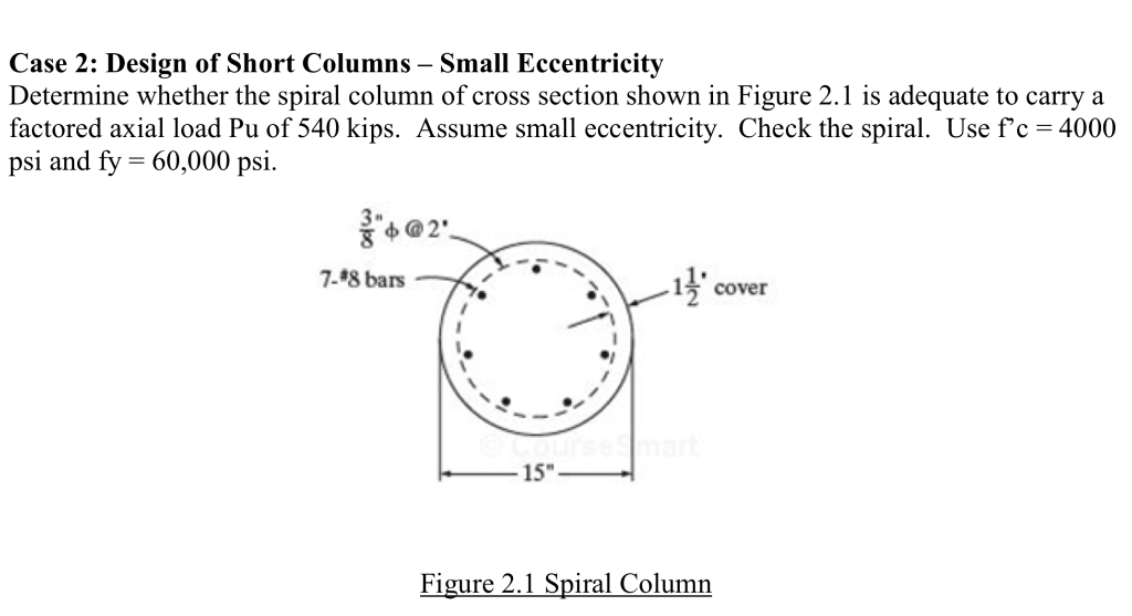 Solved Determine whether the spiral column of cross section | Chegg.com