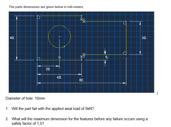 The parts dimensions are given below in mili-meters. | Chegg.com