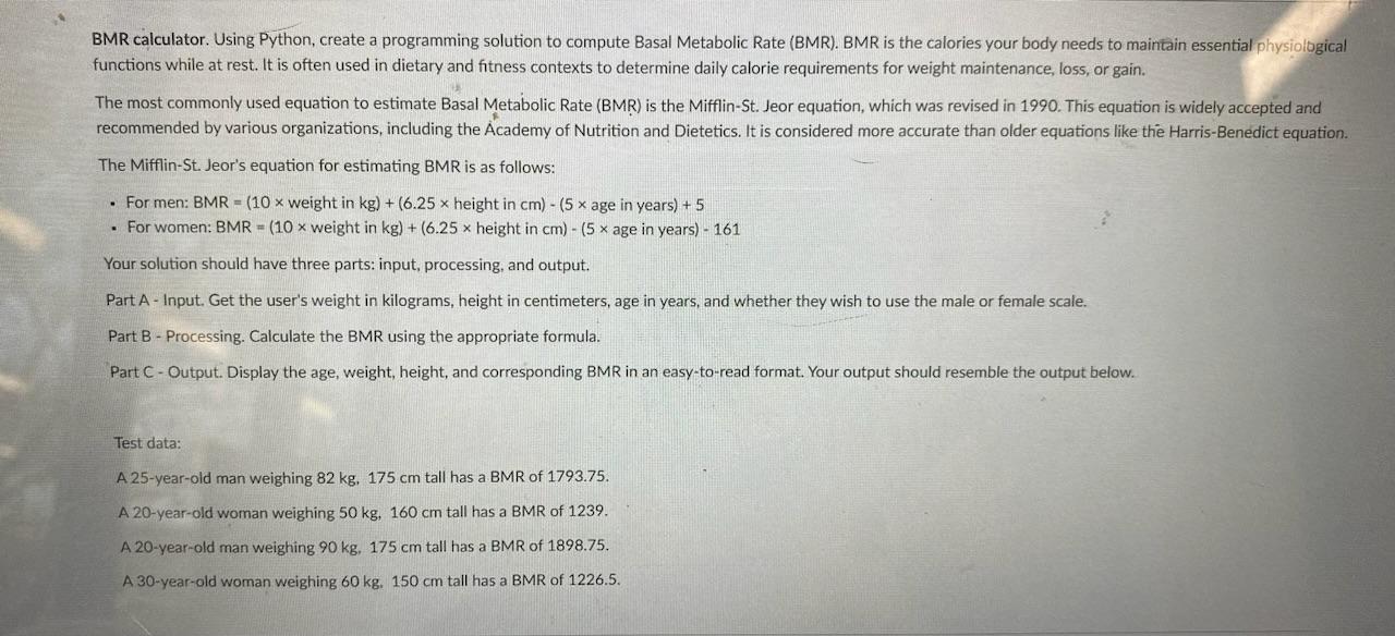 Solved Use Peyton to create a programming solution to | Chegg.com
