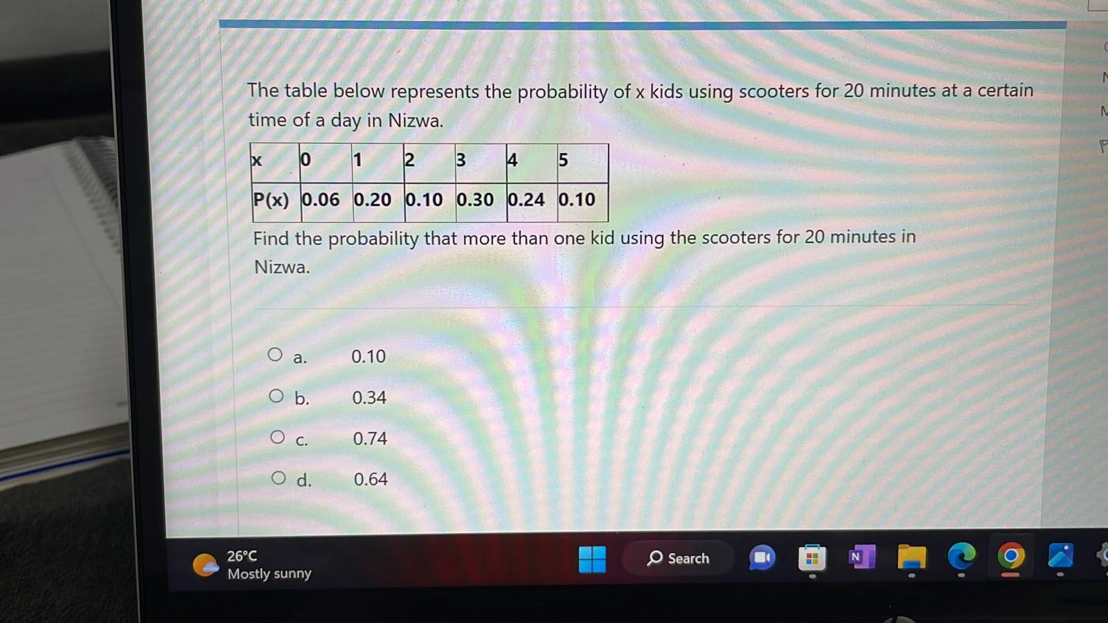Solved The table below represents the probability of x kids | Chegg.com
