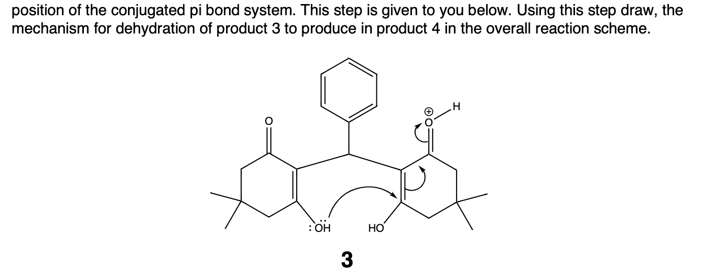 Solved position of the conjugated pi bond system. This step | Chegg.com