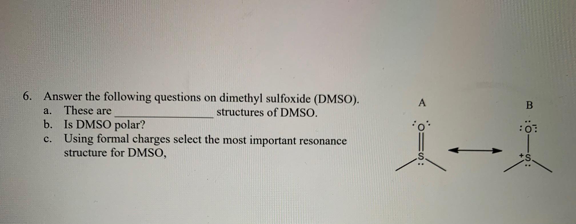 Solved . Answer the following questions on dimethyl | Chegg.com