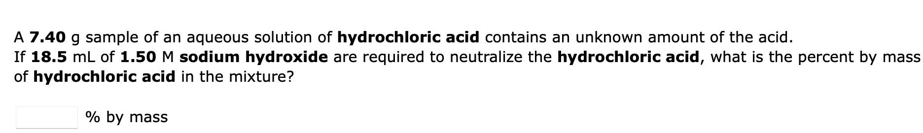 Solved A 8.28 g sample of an aqueous solution of hydroiodic | Chegg.com
