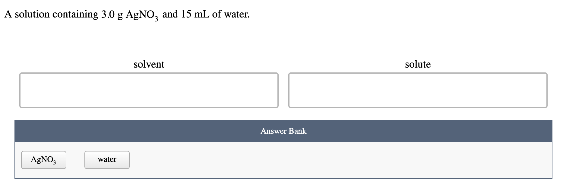 Solved In each of the given solutions, identify the solvent | Chegg.com