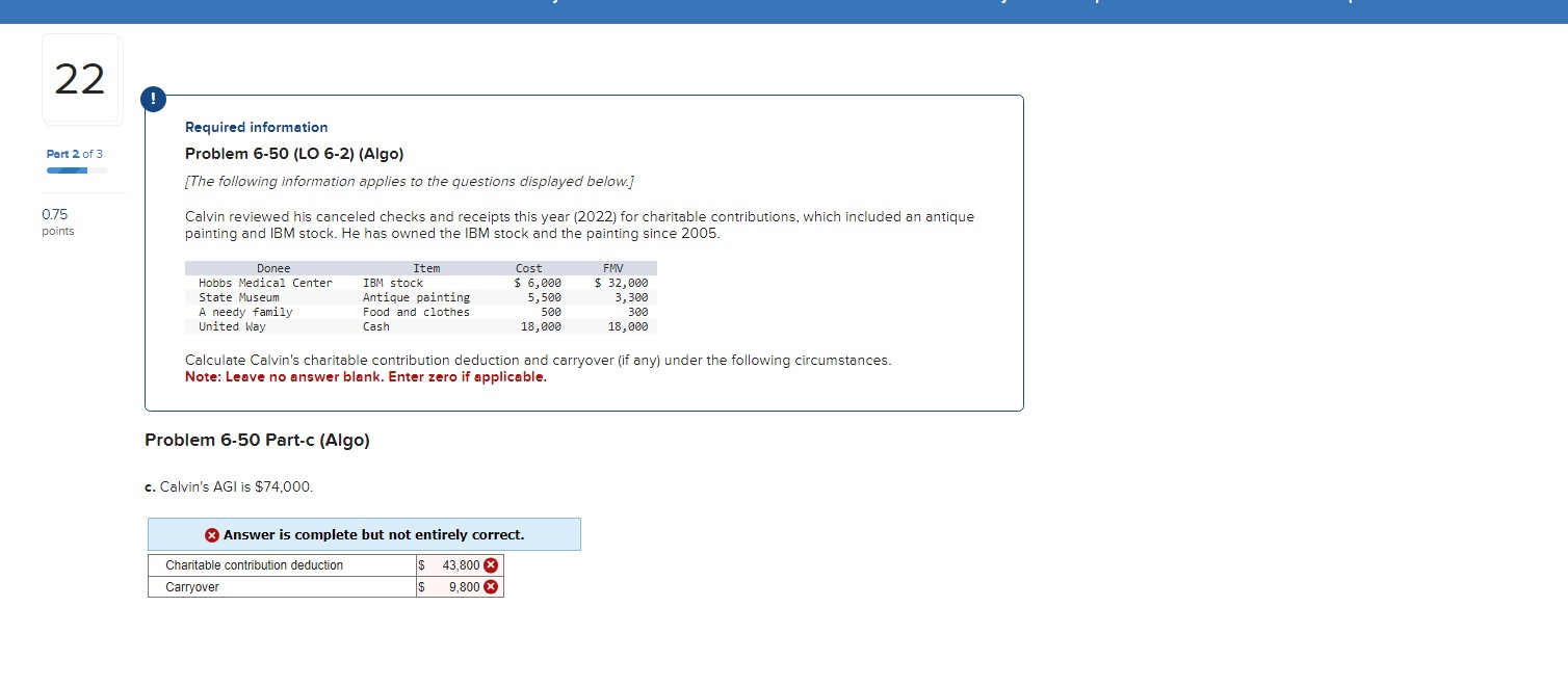 Solved Required information Problem 6-50 (LO 6-2) (Algo) | Chegg.com