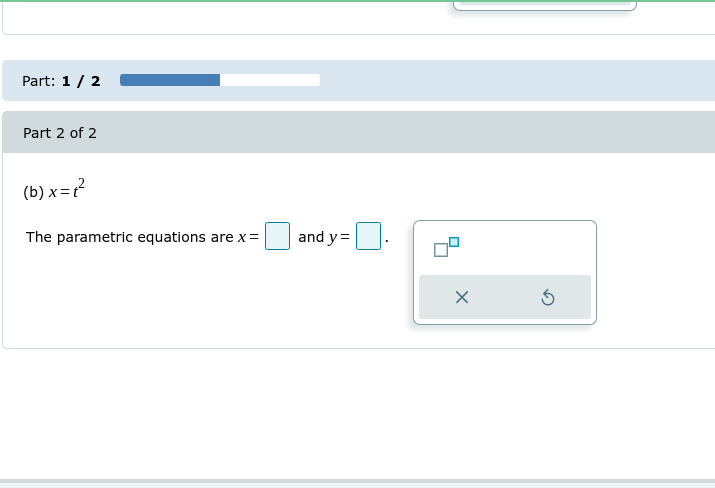 Solved Write Parametric Equations For The Given Curve For