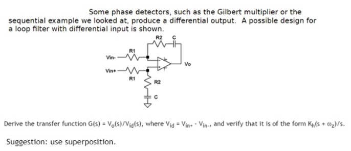 Solved Some phase detectors, such as the Gilbert multiplier | Chegg.com