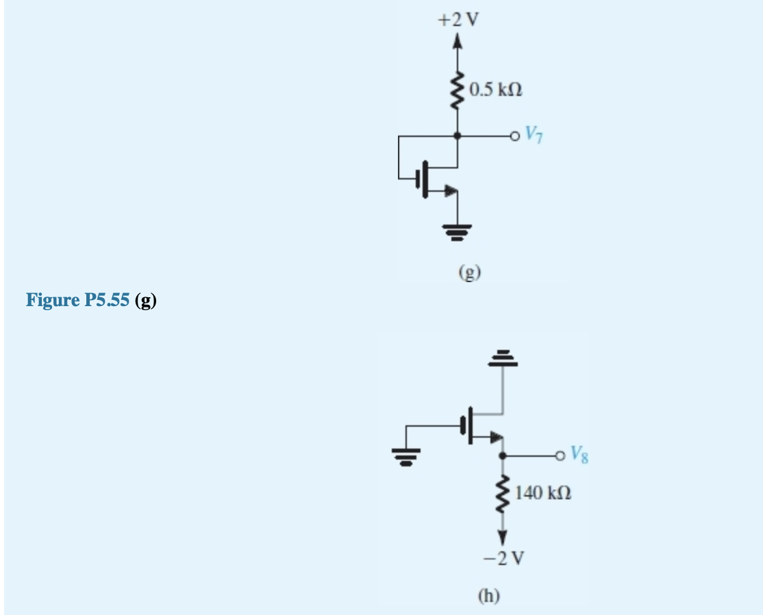 Solved 5.55 For each of the circuits in Fig. P5.55(a), (b), | Chegg.com