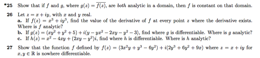 Solved Complex Analysis QUESTION 28,29 AND 30 please. Answer | Chegg.com