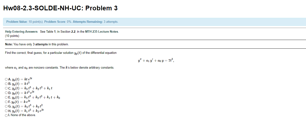 Solved Hw08-2.3-SOLDE-NH-UC: Problem 3 Problem Value: 10 | Chegg.com