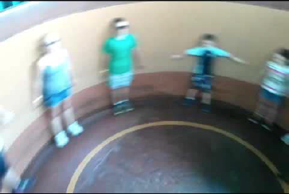 Solved 1) A woman is in a “barrel‐of‐fun” ride at an | Chegg.com