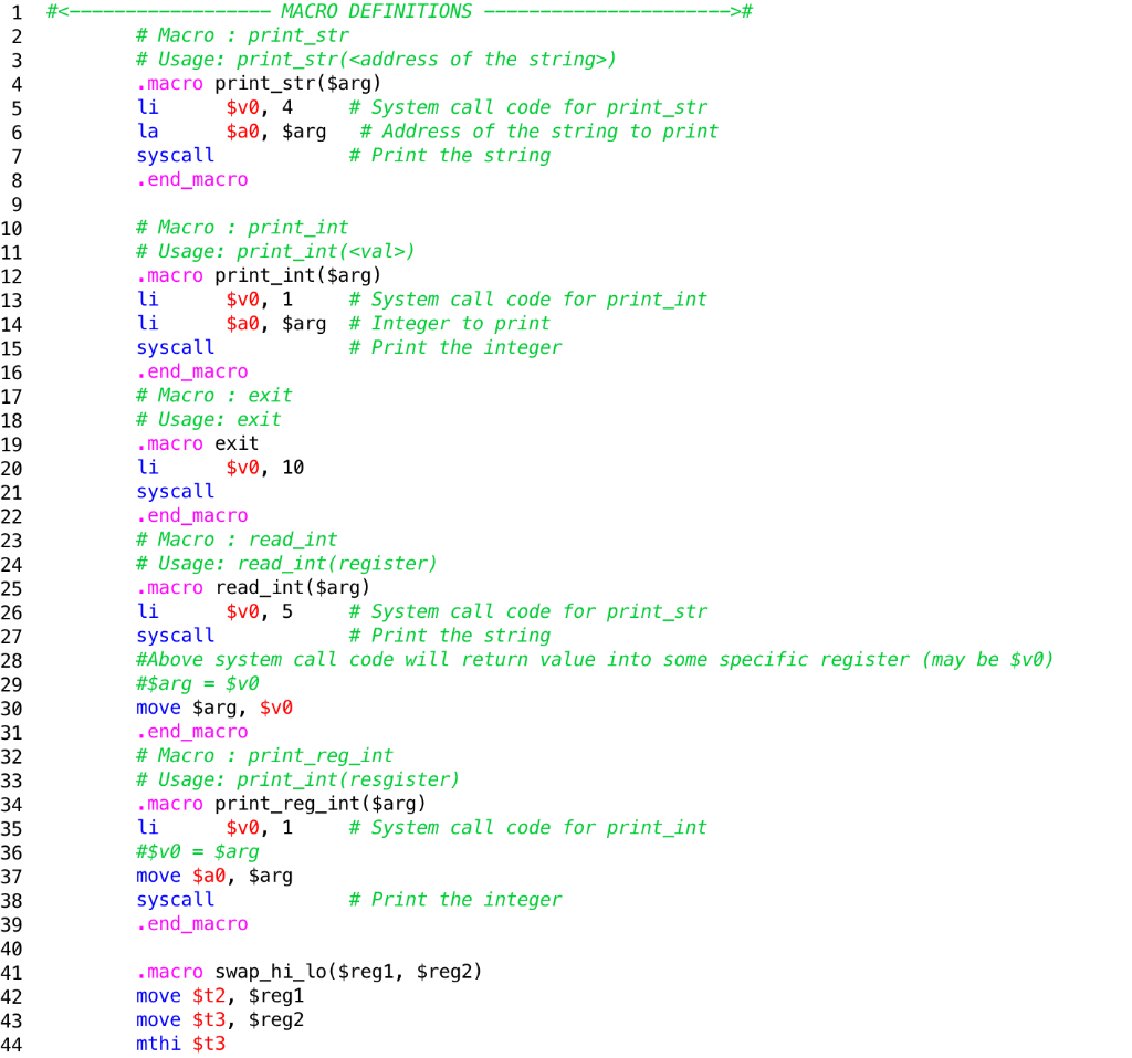 Assembly Language: Use tool 'MARS' to Solve the | Chegg.com
