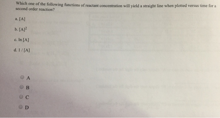 Solved hich one of the following functions of reactant | Chegg.com