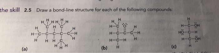 Solved How to draw bond line structures for A, B and C? | Chegg.com