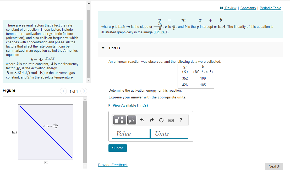 Solved There are several factors that affect the rate Part A | Chegg.com