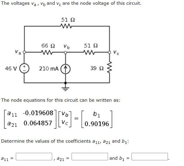 Solved The voltages va, vb and vc are the node voltage of | Chegg.com