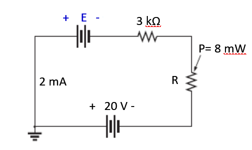 Solved 1.Find the unknown voltage source and resistor for | Chegg.com