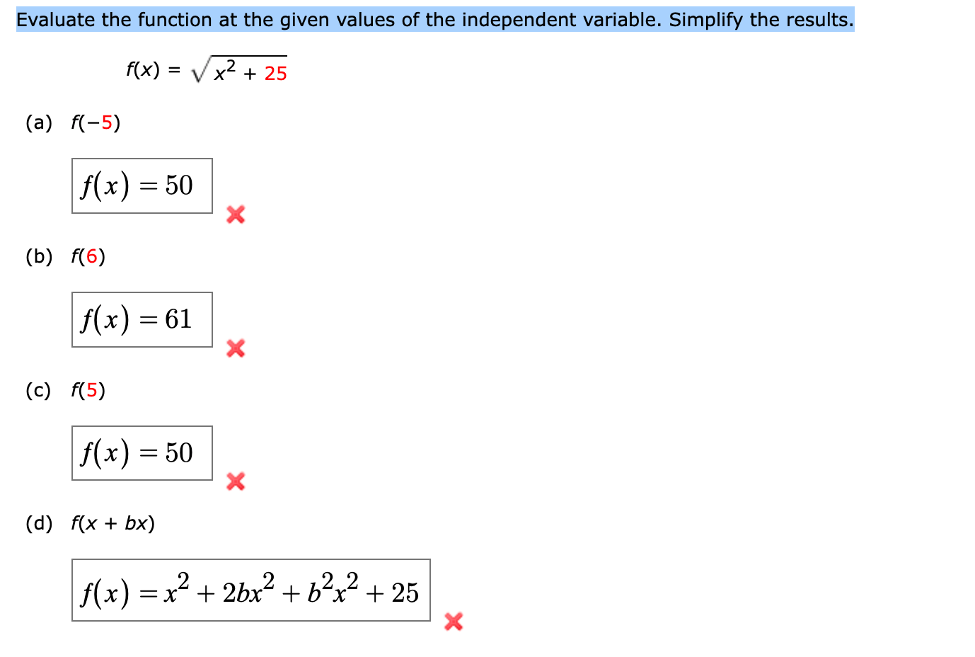 Solved Explain the meanings of domain and range.Evaluate the | Chegg.com