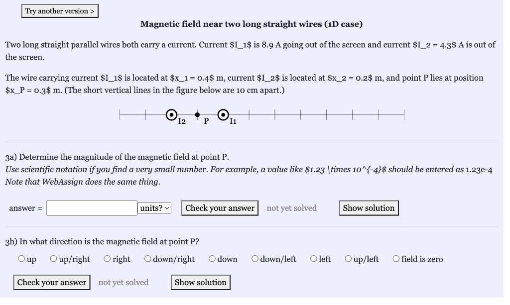 Solved Two long straight parallel wires both carry a | Chegg.com