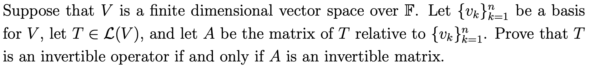Solved Suppose that V is a finite dimensional vector space | Chegg.com
