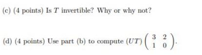 Solved Problem 1. Let V := M2x2(R) and W :=R4. Define T:V | Chegg.com