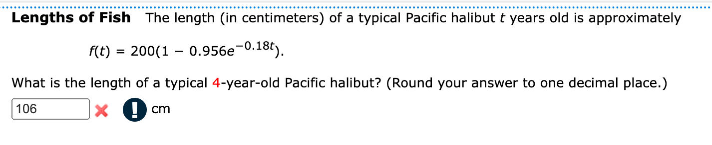 Solved Lengths of Fish The length (in centimeters) ﻿of a | Chegg.com