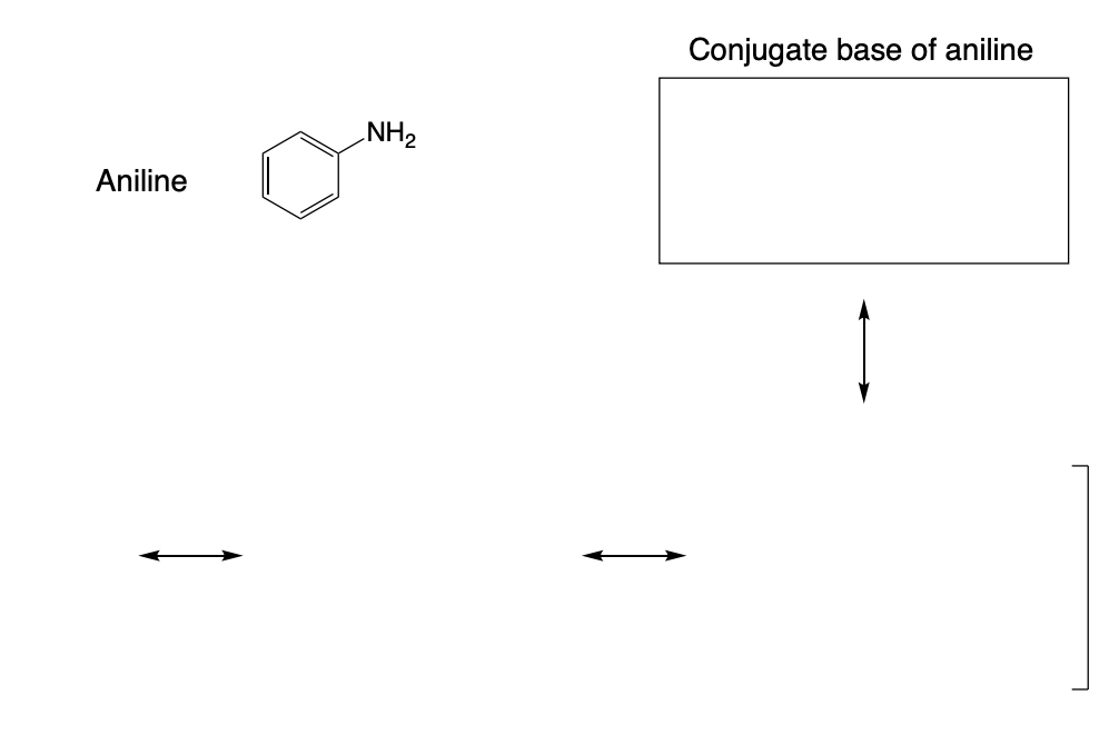Solved Draw the conjugate base of aniline (shown below) and | Chegg.com