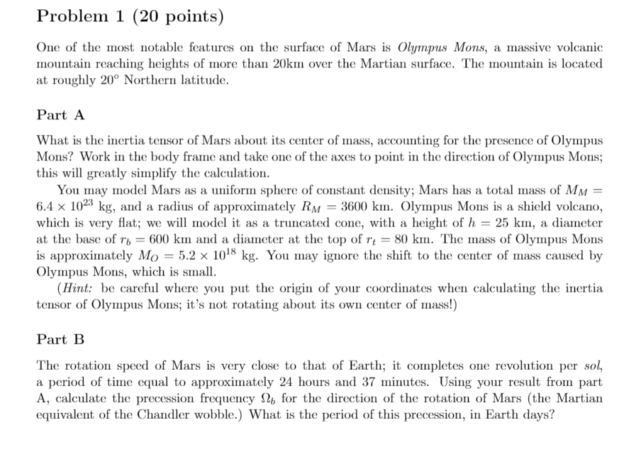 Problem 1 (20 points) One of the most notable | Chegg.com
