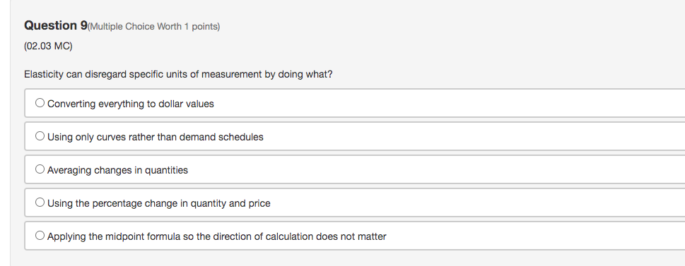 Solved Question 9 (Multiple Choice Worth 1 points) (02.03 | Chegg.com