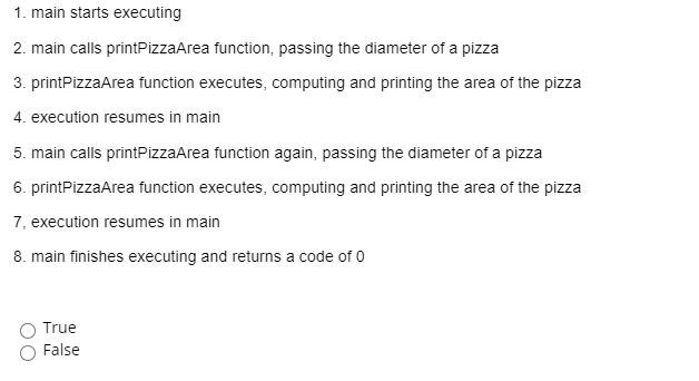Solved Read the following code. Is the description of the | Chegg.com