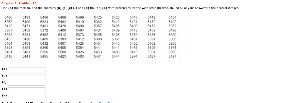 Solved Chapter 2, Problem 20 Find (a) the median, and the | Chegg.com