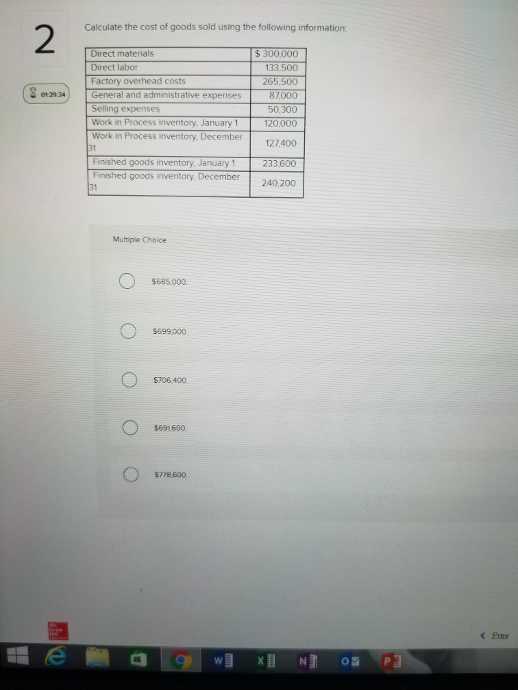 Solved Using the information below, calculate gross profit | Chegg.com