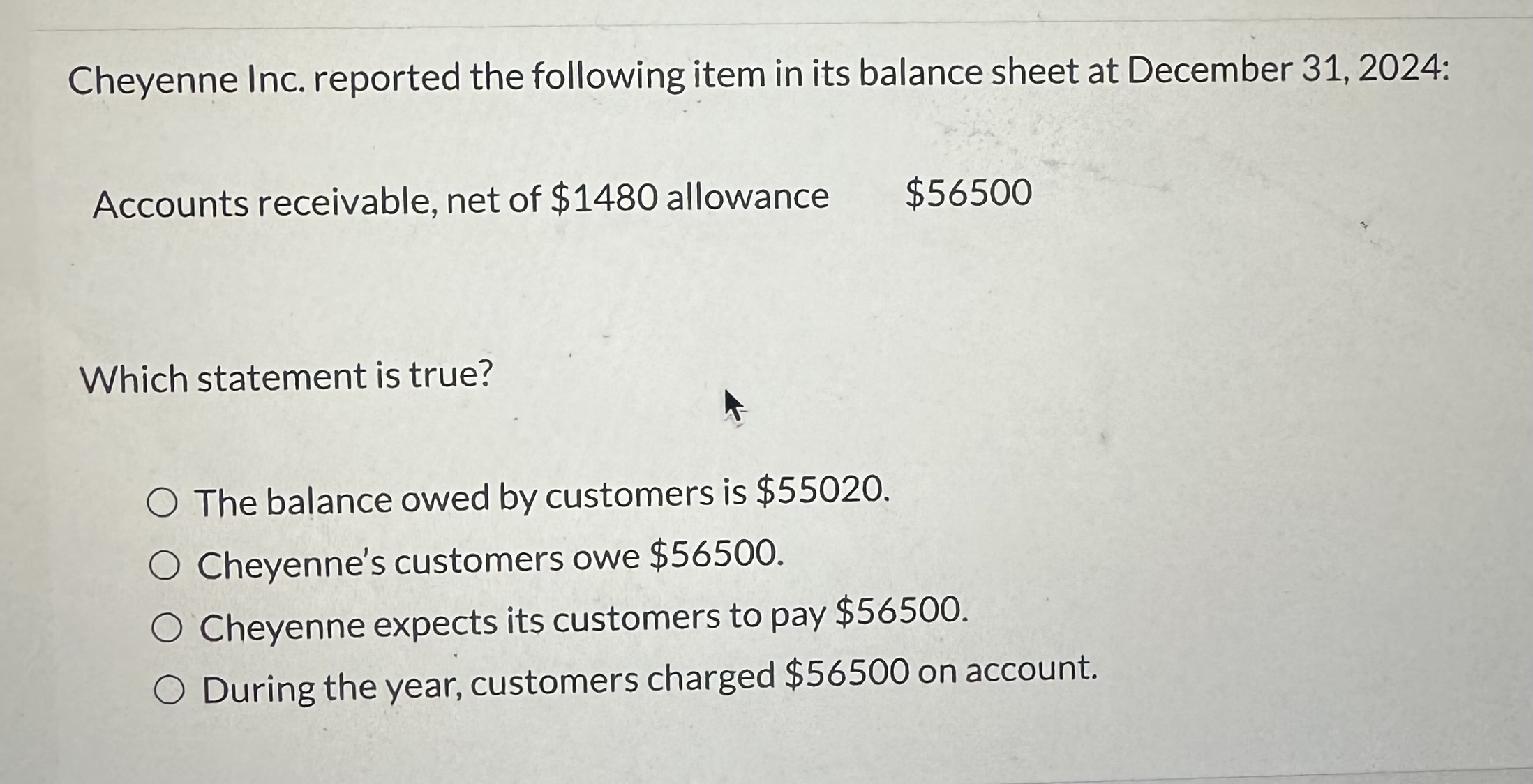 which statement is ﻿true? | Chegg.com
