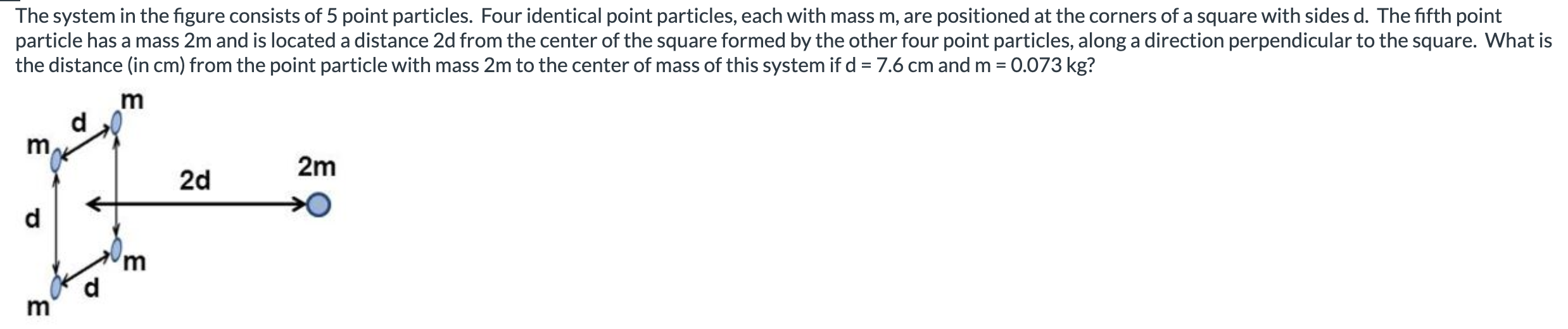 Solved The system in the figure consists of 5 point | Chegg.com