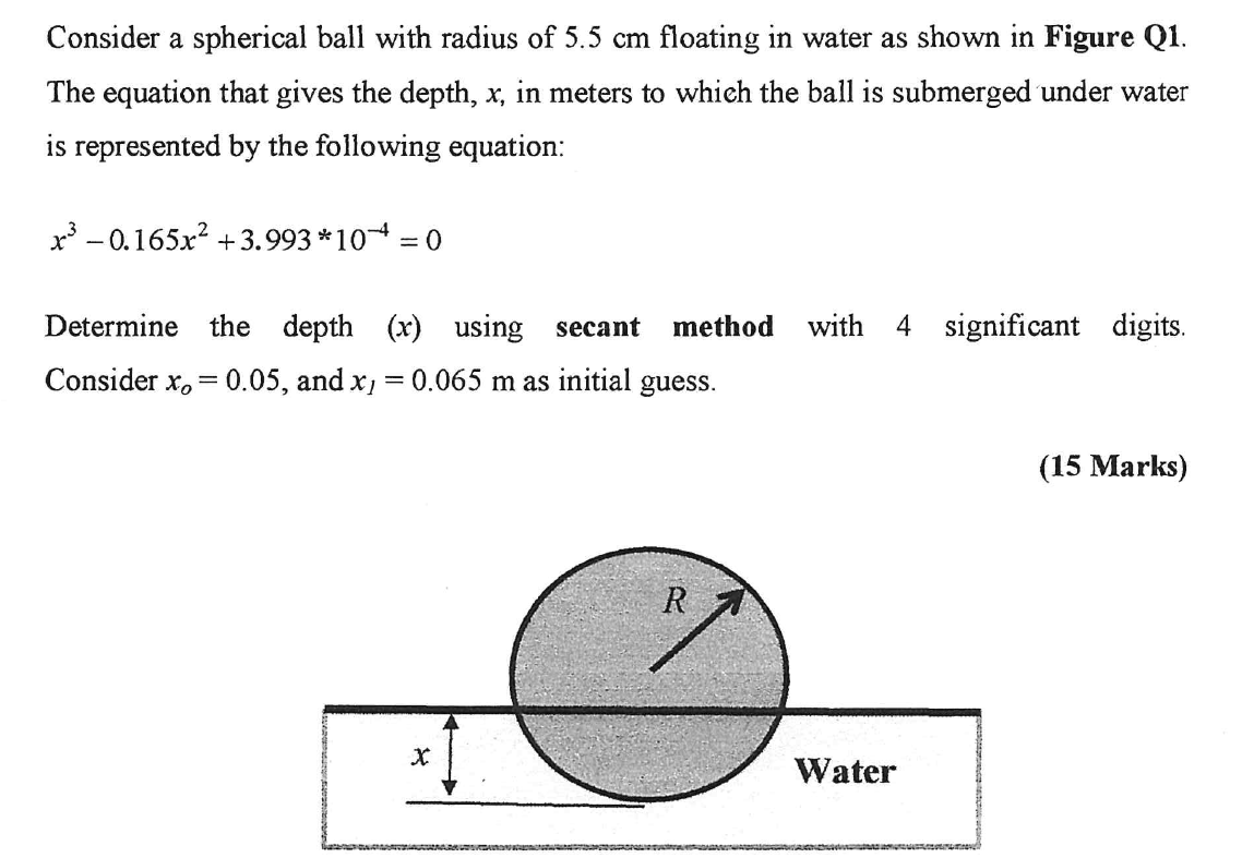 Solved Consider a spherical ball with radius of 5.5 cm | Chegg.com