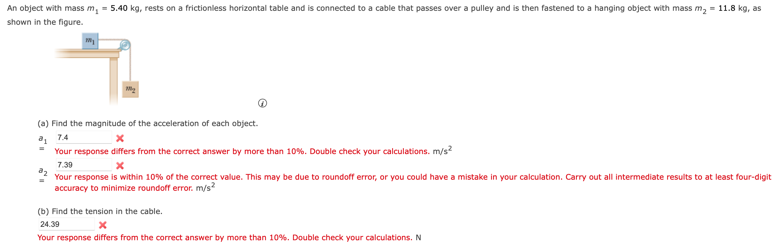 Solved Hi i am taking a physics class and i am stuck on | Chegg.com
