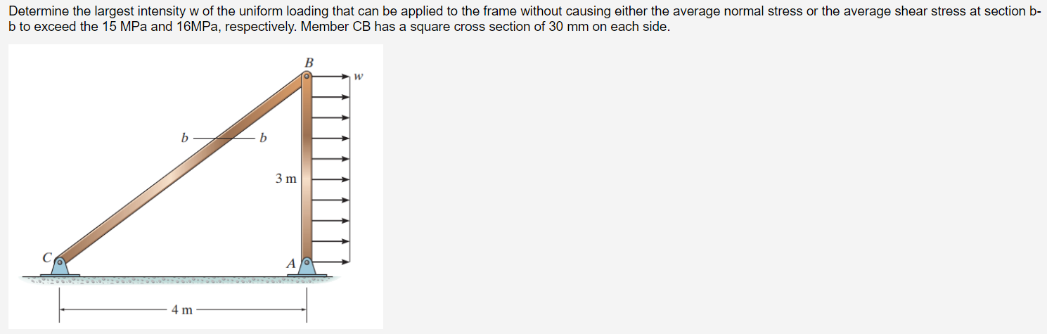 Solved Determine the largest intensity w of the uniform | Chegg.com