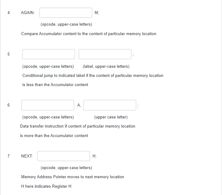 Solved Design an 8085 microprocessor assembly language | Chegg.com