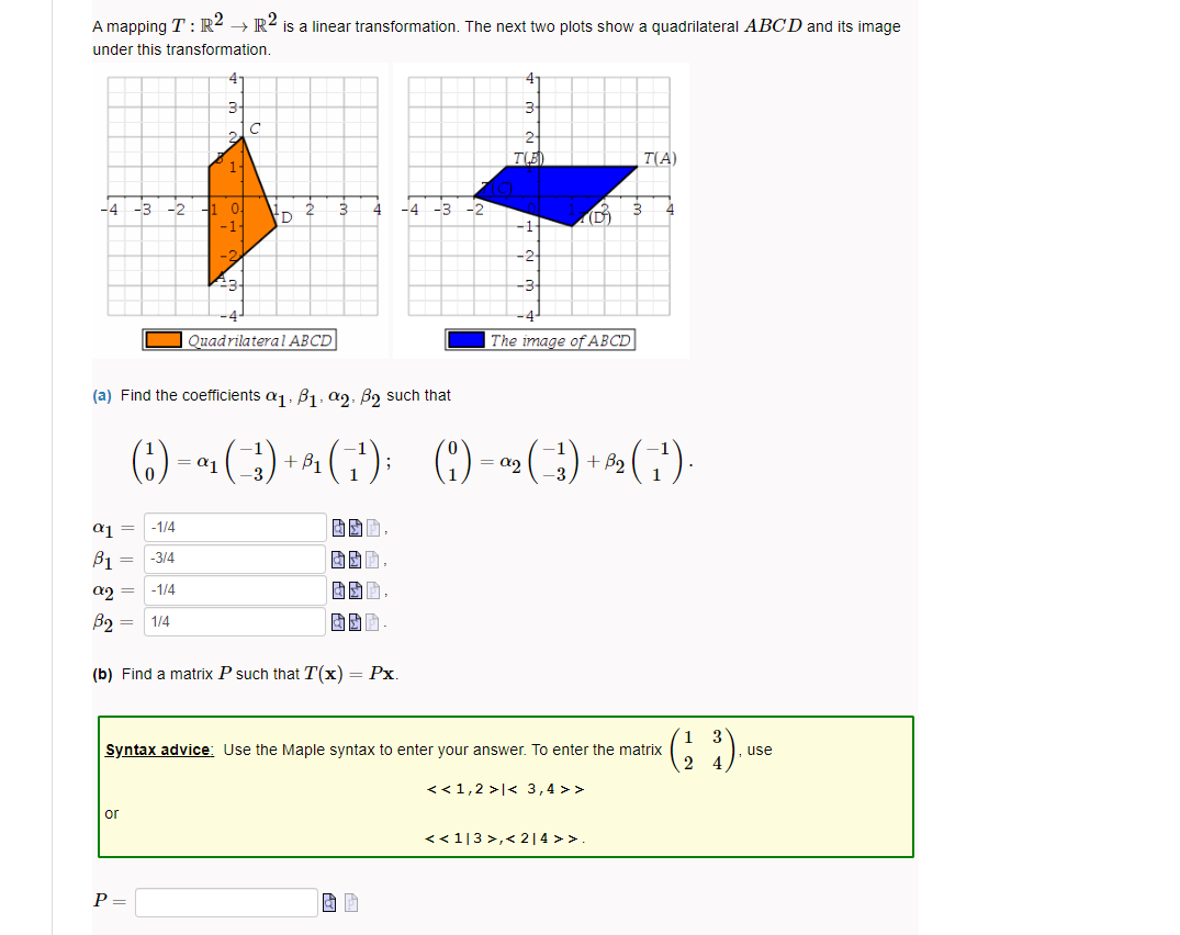 Solved A mapping \\( T: \\mathbb{R}^{2} \\rightarrow | Chegg.com