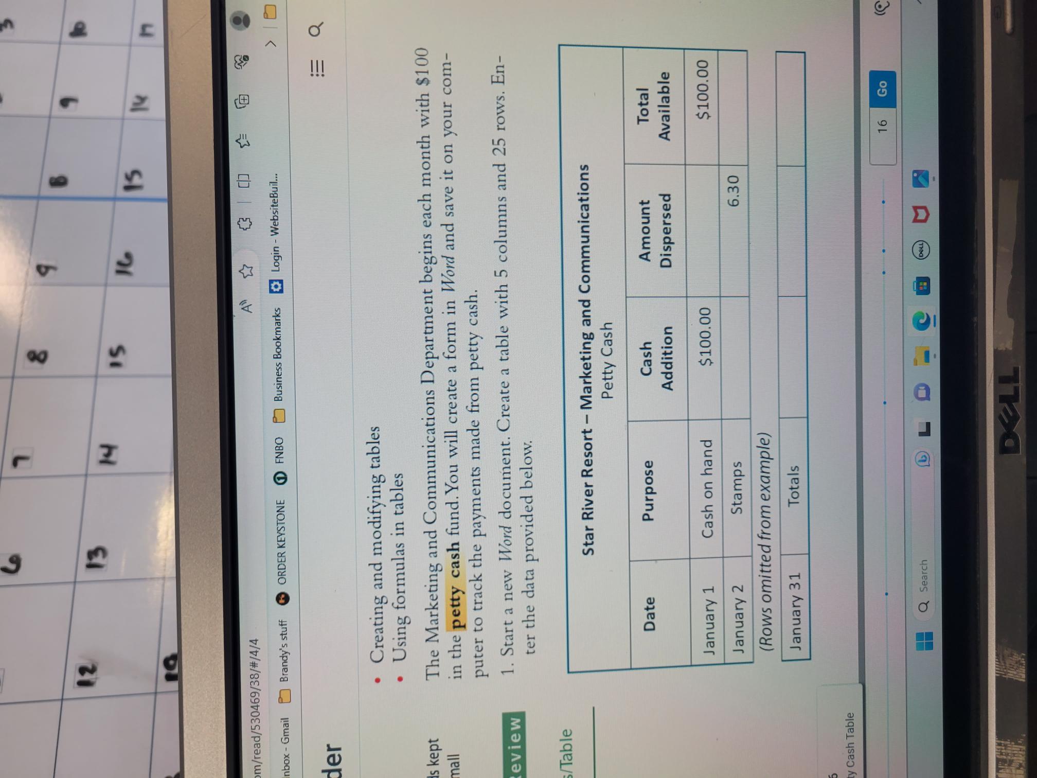 Solved - Creating and modifying tables - Using formulas in | Chegg.com Solved - Creating and modifying tables - Using formulas in | Chegg.com