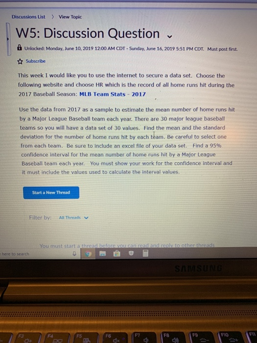 Solved Discussions List > View Topic W5: Discussion Question | Chegg.com